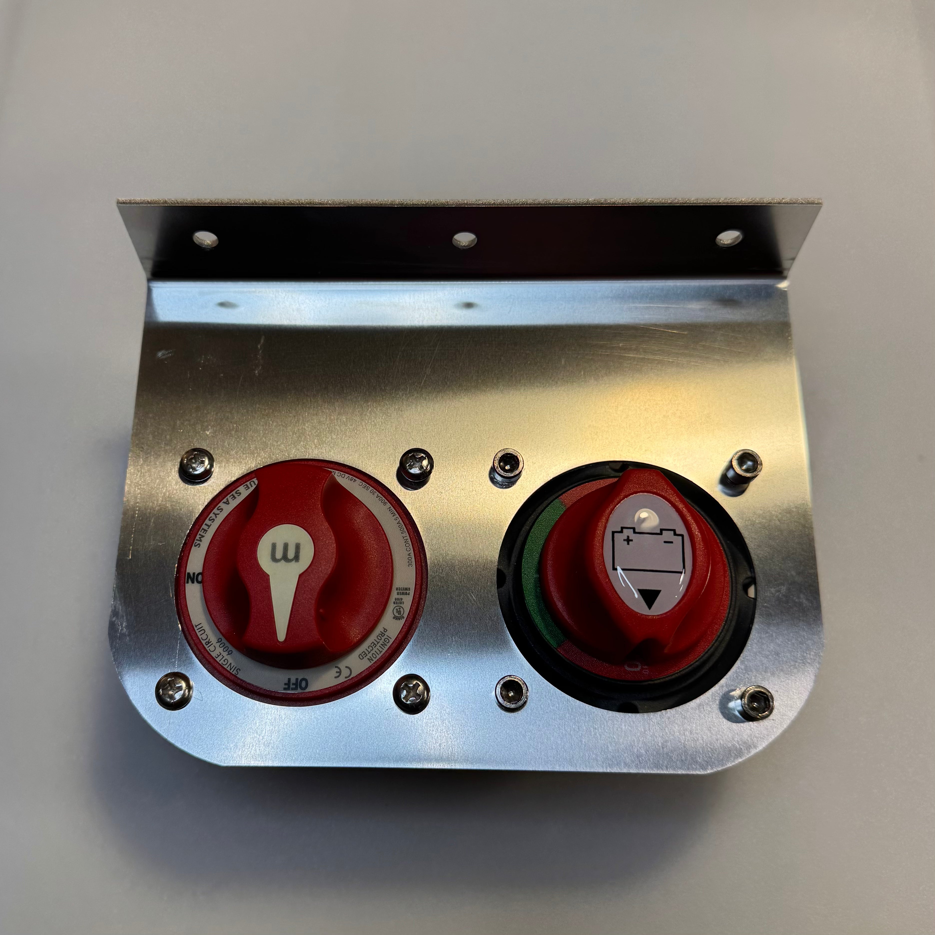 Dual Boat Battery Disconnect Switch Side Mount Bracket - Aluminum ...